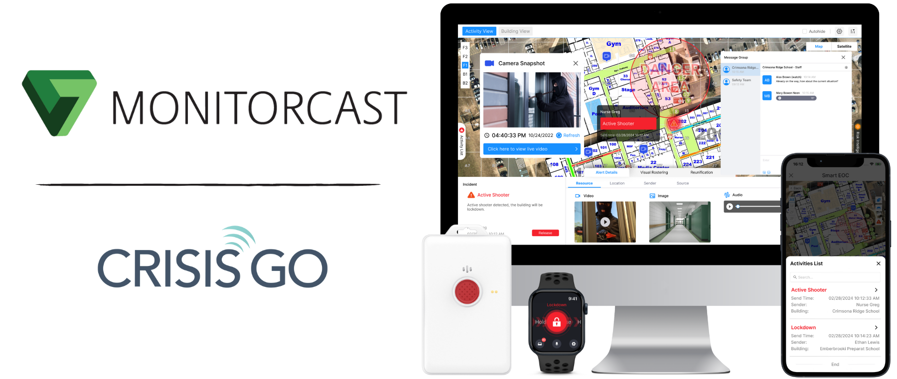 CrisisGo + MonitorCast